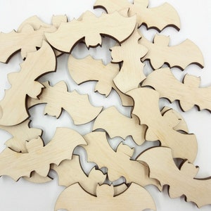 10 Bat Shape, Laser Cut Halloween Bat Shape, Bat Cutouts, Halloween ...