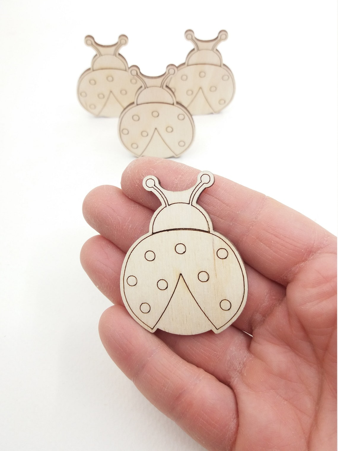 10 Ladybug Wood Ladybug Shape for Crafts and Decoration - Etsy