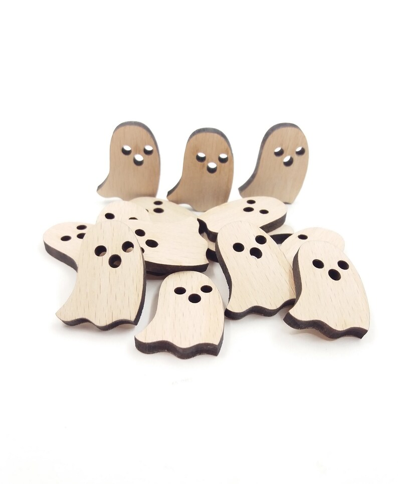 10 Wood Ghost, Mini Wooden Ghost Home Decor, Tiered Tray Decor ...