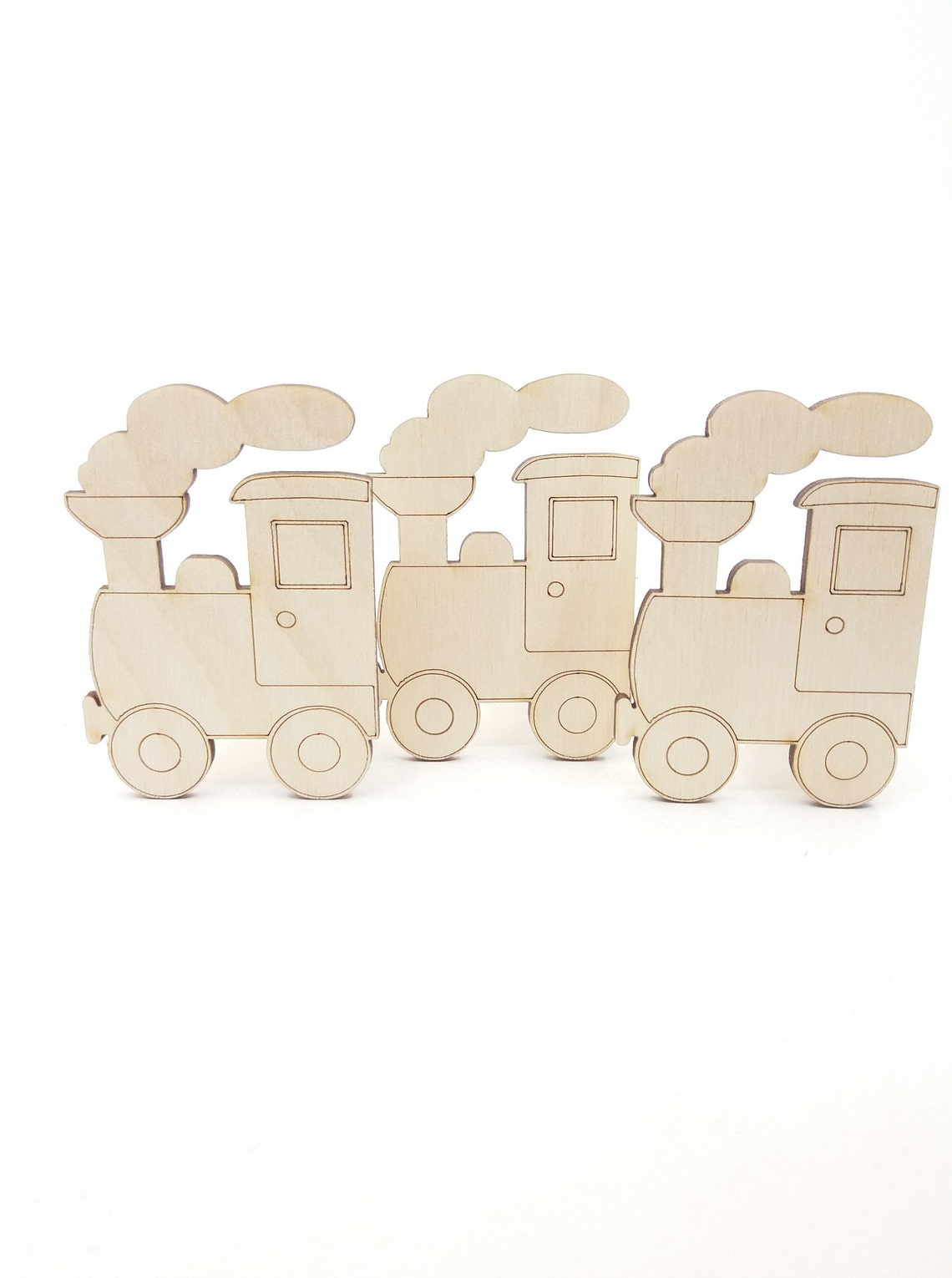 Wood Train Shape for Party Decor Wooden Train for Crafts and - Etsy
