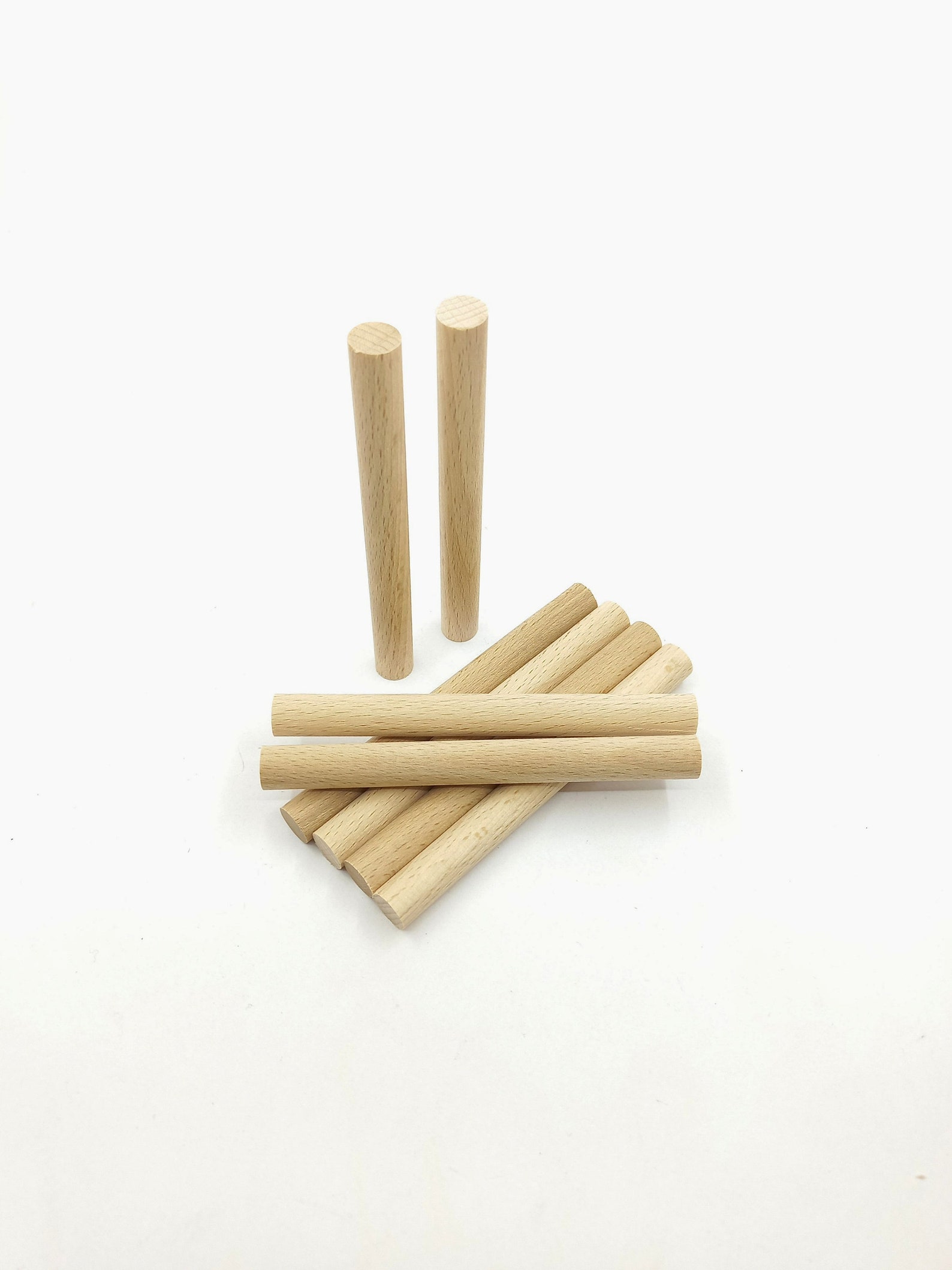 5 Pieces of Wood Thin Sticks 10cm 15cm 20cm Long Unfinished - Etsy