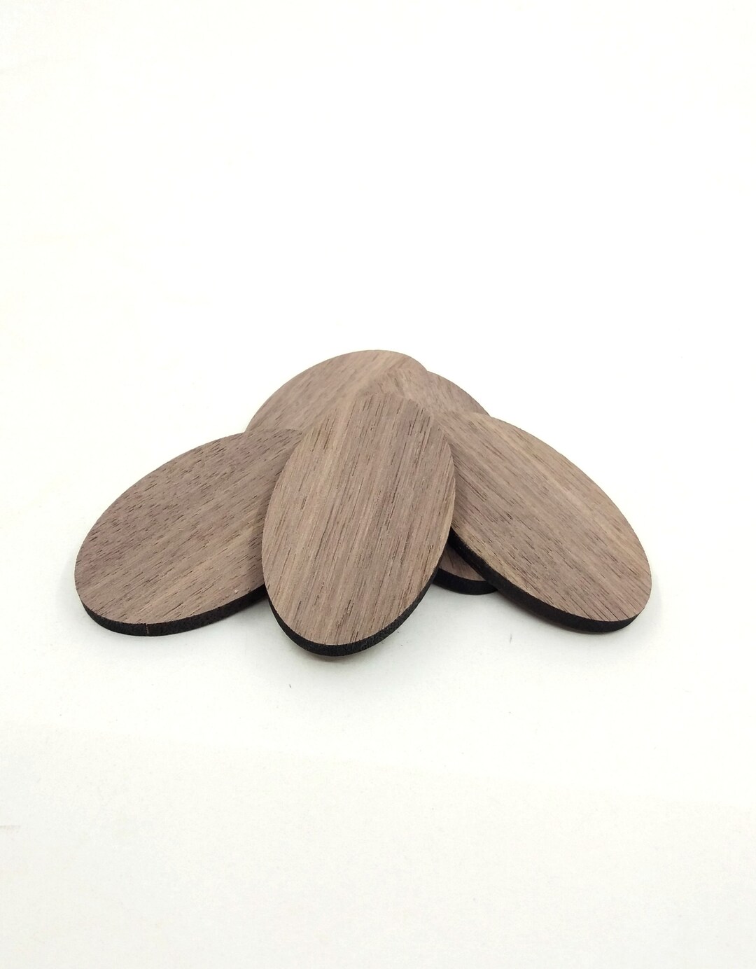 10 Wood Oval, Unfinished Wooden Ovals Wood Pendant, Wooden Oval Blanks ...