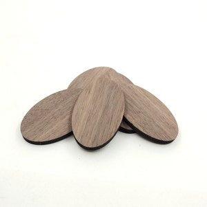 10 Wood Oval, Unfinished Wooden Ovals Wood Pendant, Wooden Oval Blanks ...