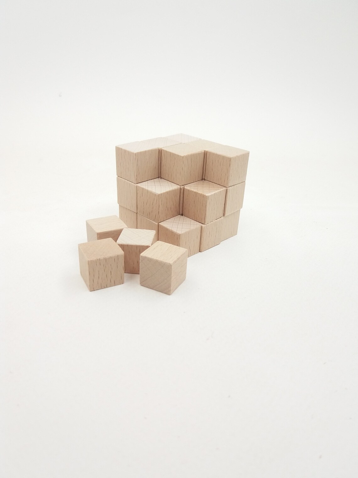 10 Wood Cubes 15mm Wooden Craft Blocks Unfinished Natural - Etsy