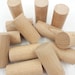 5 Wooden Tubes, Unfinished Wood Tubes, Natural Wooden Tubes, Wood ...