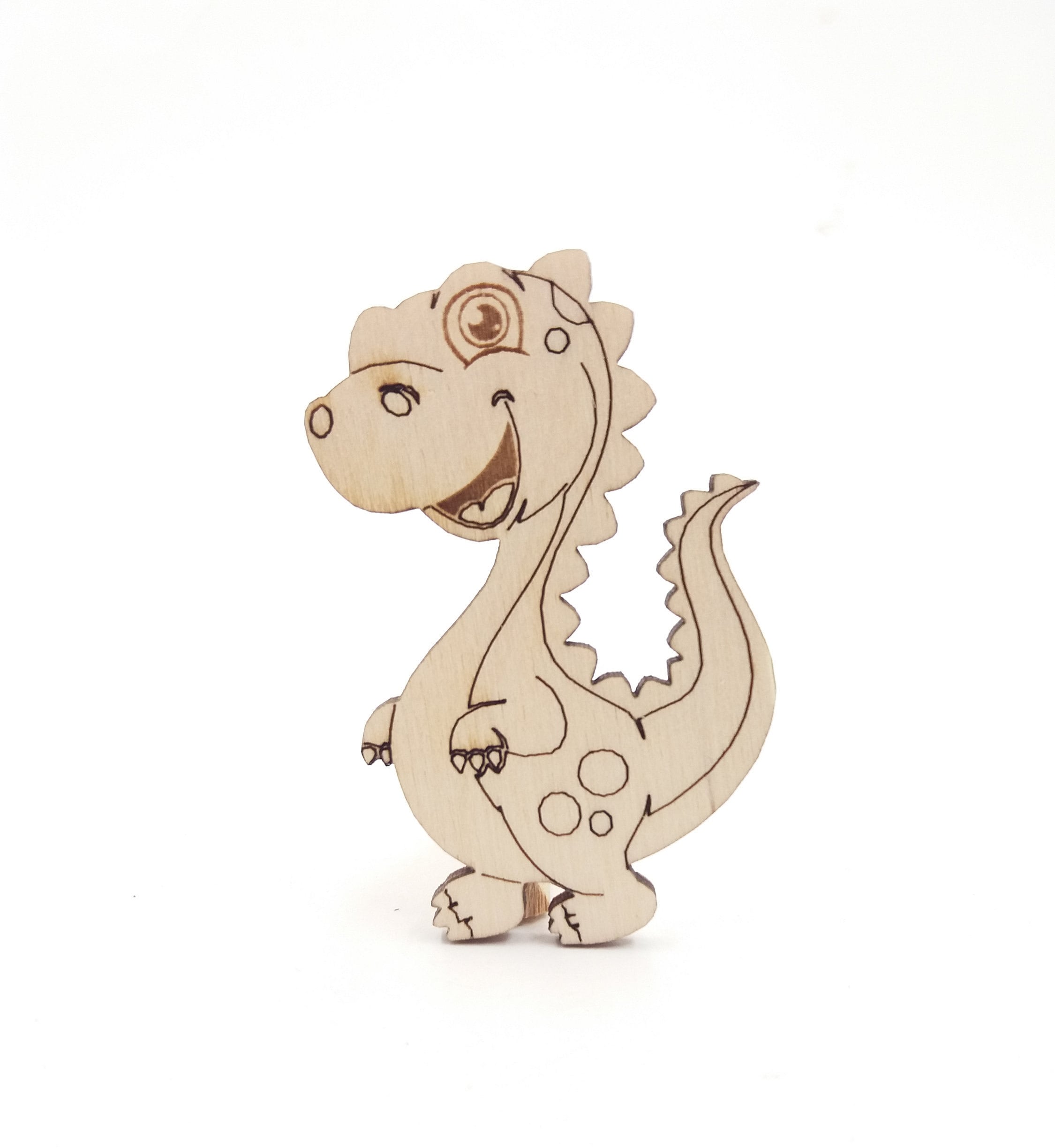 2 Dinosaur, Wood Cute Dinosaur, Wooden Dinosaur Party Favor, Cute Wood ...