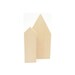 Wood House Shape Set of 2, Wooden House Blanks for Craft Decoration ...