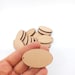 10 Wood Oval, Unfinished Wooden Ovals Wood Pendant, Wooden Oval Blanks ...