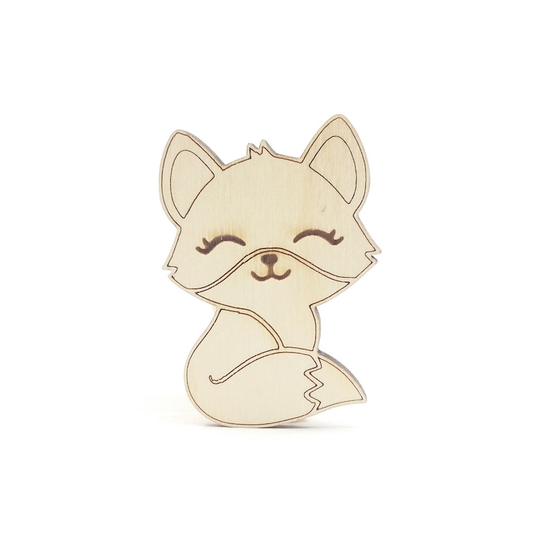 Fox 2 Wood Foxes Animal Crafts for Kids Wooden Animals Fox - Etsy