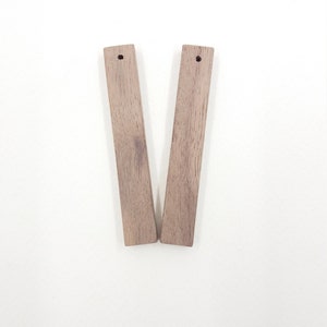 10 Unfinished Wood Rectangle for Wood Crafts, Solid Wooden Rectangle ...