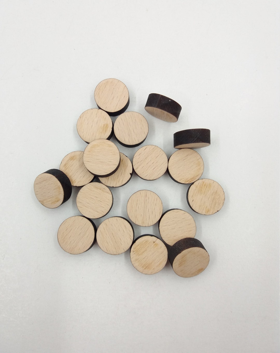 10 Unfinished Wooden Circles Laser Cut, Wood Circle Cutout Craft ...