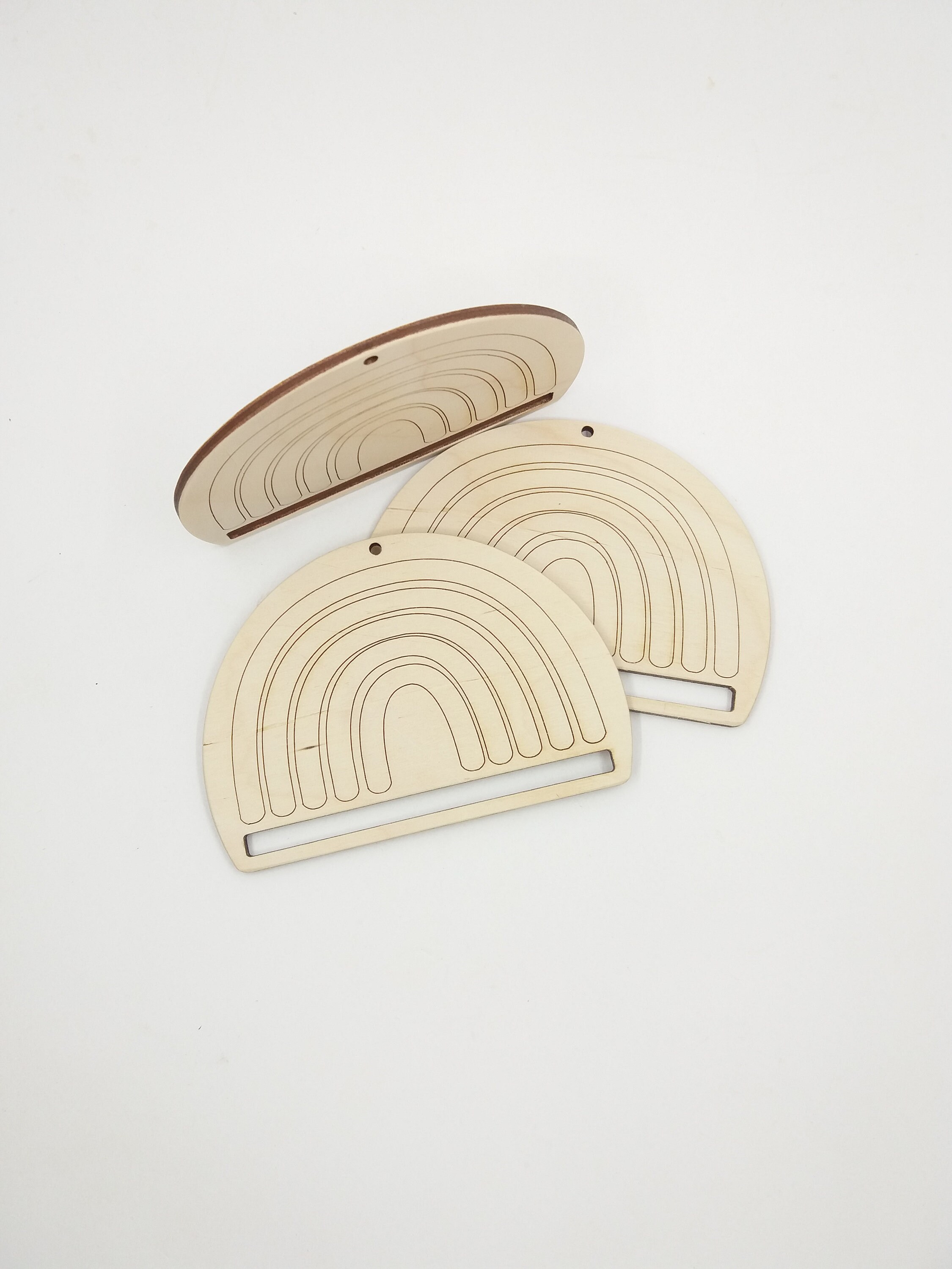 Wood Rainbow Macrame Frame DIY Macrame Wall Hanging Rainbow - Etsy