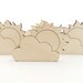 10 Wood Sun With Cloud, Wooden Sun Cloud Shape for Craft Projects ...