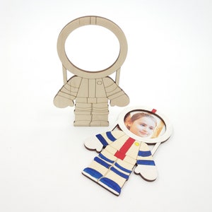 Astronaut, Wood Astronaut Craft Shape, Blank Wooden Space Moon Planet ...