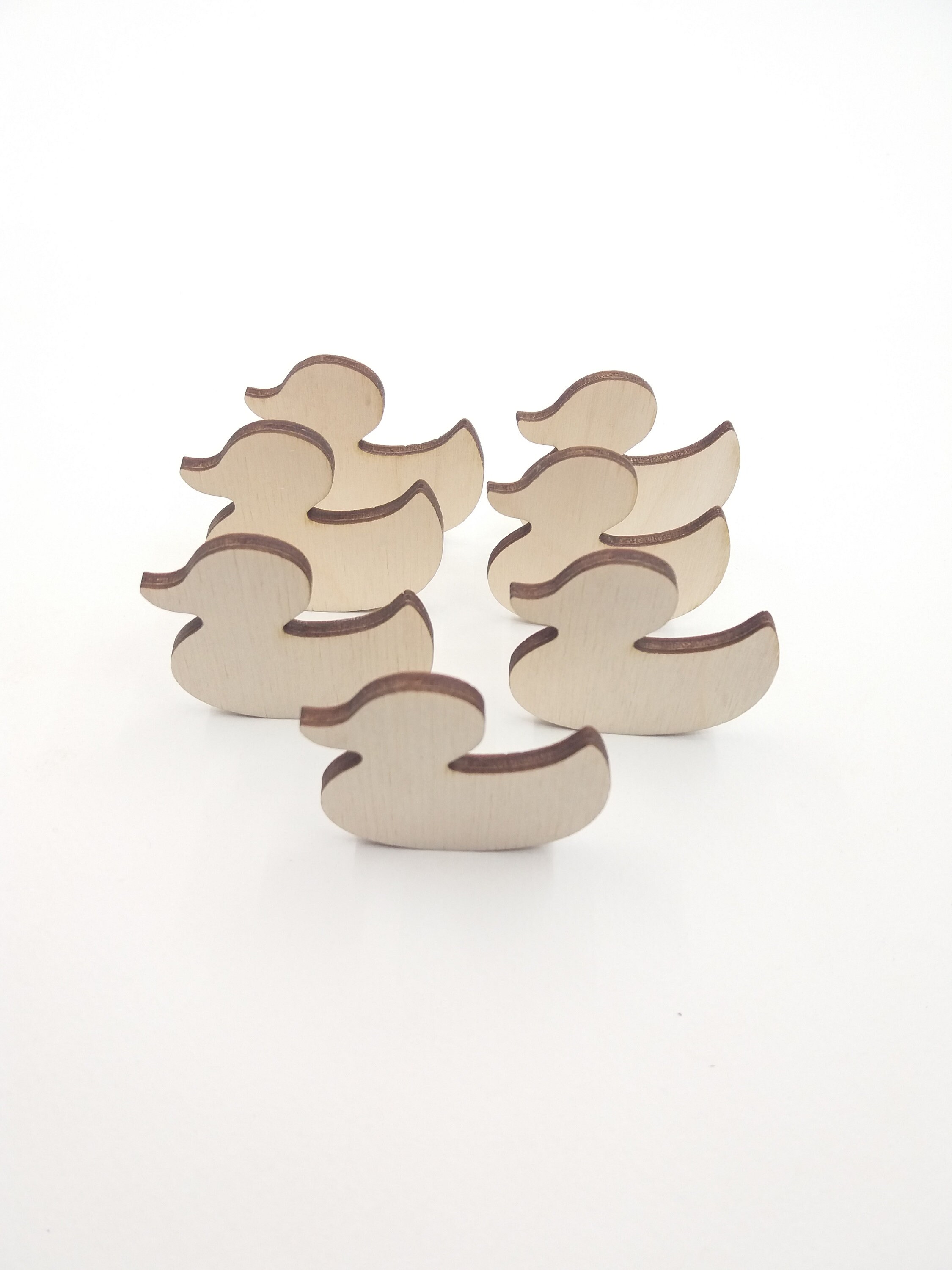 10 Wood Duck Shape Wooden Ducks Cutout Bird Shape Wood Bird - Etsy