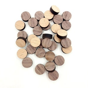 10 Wooden Small Circles 1 Cm, Natural Wood Discs Unfinished Round No ...