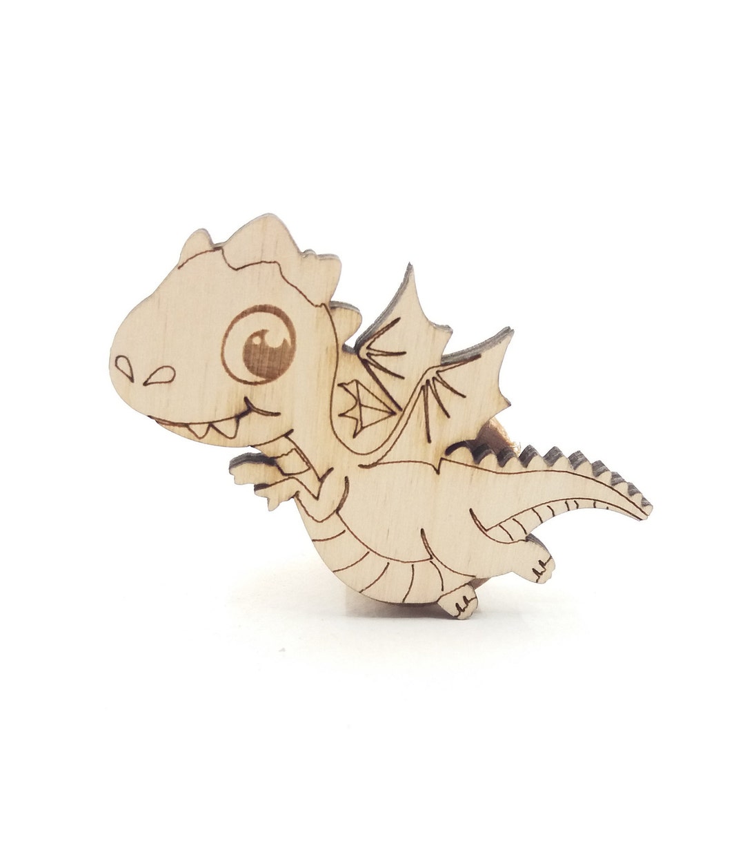 2 Dragon, Wood Dragon Cut Out, Flying Dragon Wood Shape, Dragon Craft ...