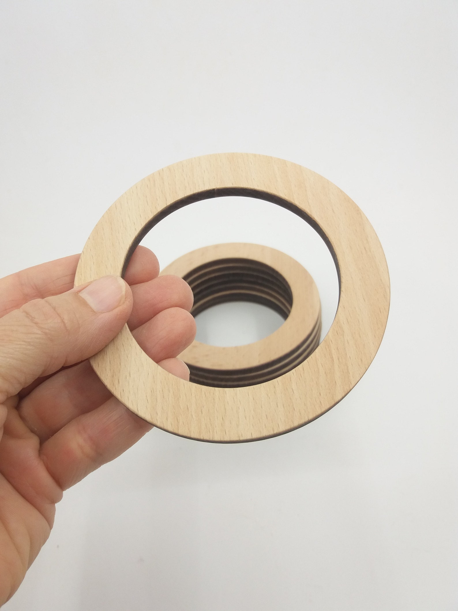 10 Cm Wood Ring for DIY Wreath Frame for Craft Project - Etsy