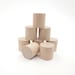 6 Wood Cylinder, Cylindrical Wood Knobs, Wooden Round Knob, Handcrafted ...