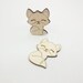 Fox, 2 Wood Foxes Animal Crafts for Kids, Wooden Animals Fox Decor ...