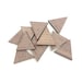 10 Triangle Natural Wood Cutout, Stud Wooden Triangle, Craft Wood ...