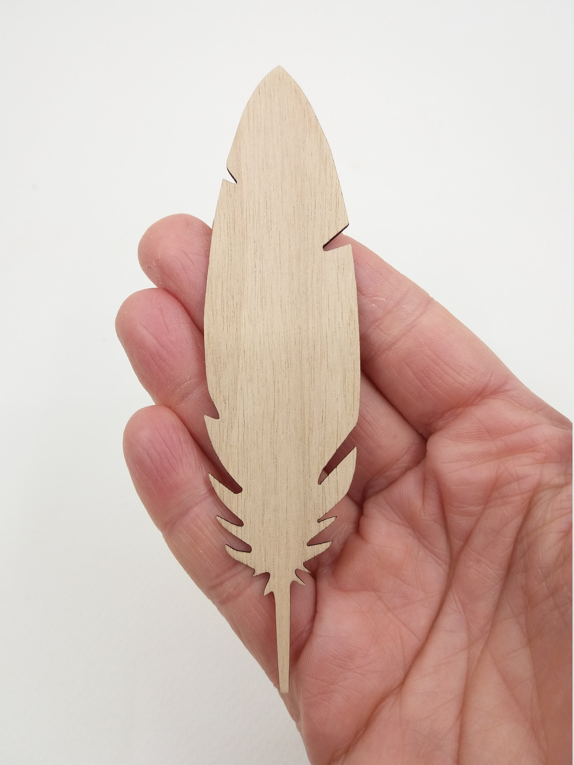 2 Feather Wood Feather Cutout Wood Cut Shapes Feather Decor - Etsy