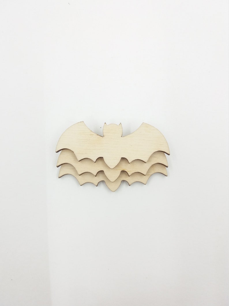 10 Bat Shape Laser Cut Halloween Bat Shape Bat Cutouts | Etsy