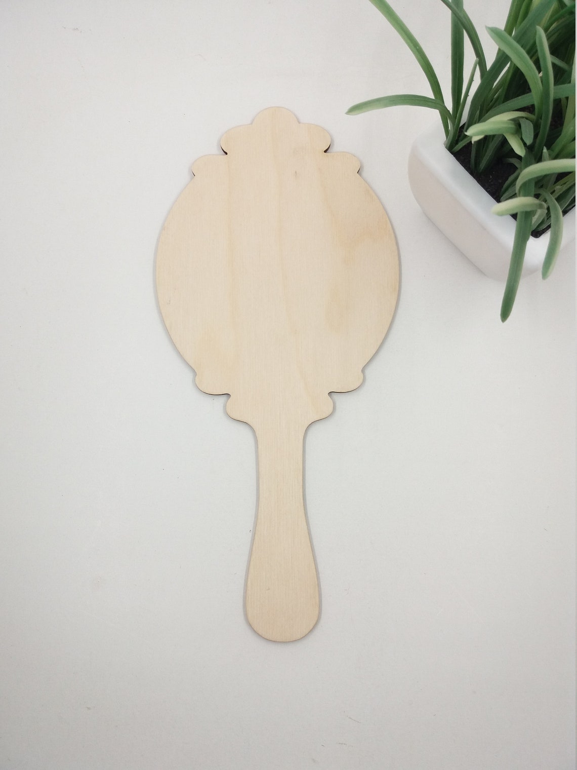 Hand Mirror Cut Out Wooden Craft Shape Wood Hand Mirror | Etsy