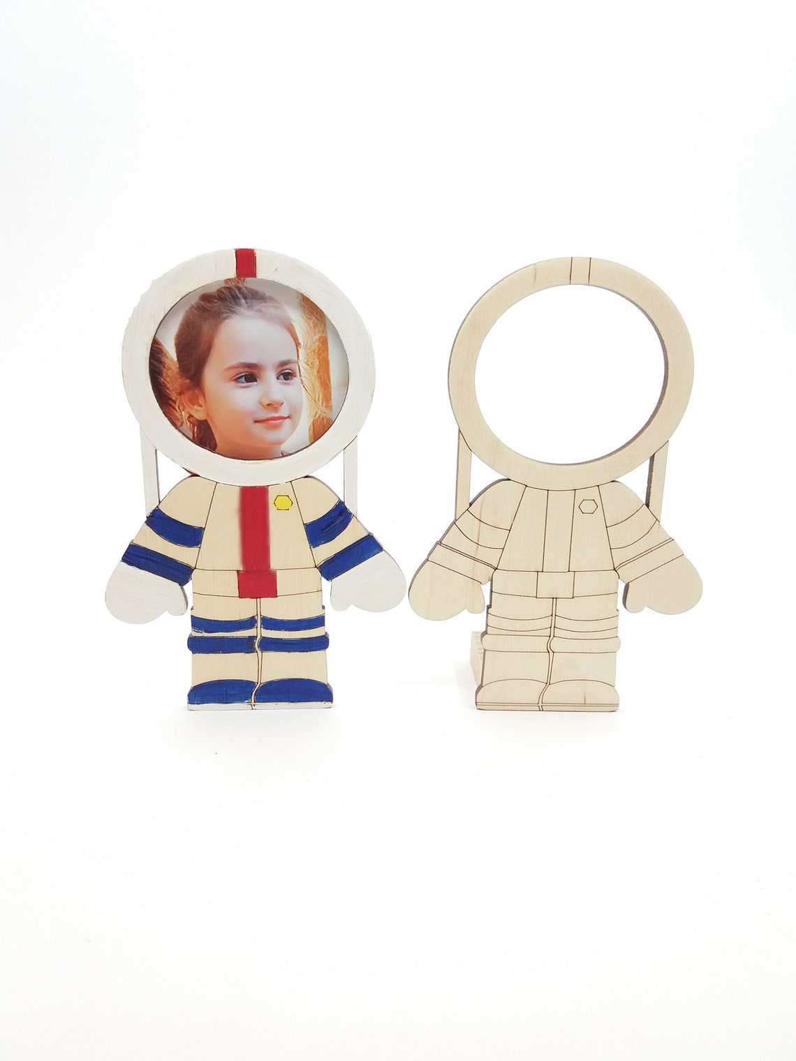 Astronaut Wood Astronaut Craft Shape Blank Wooden Space Moon - Etsy