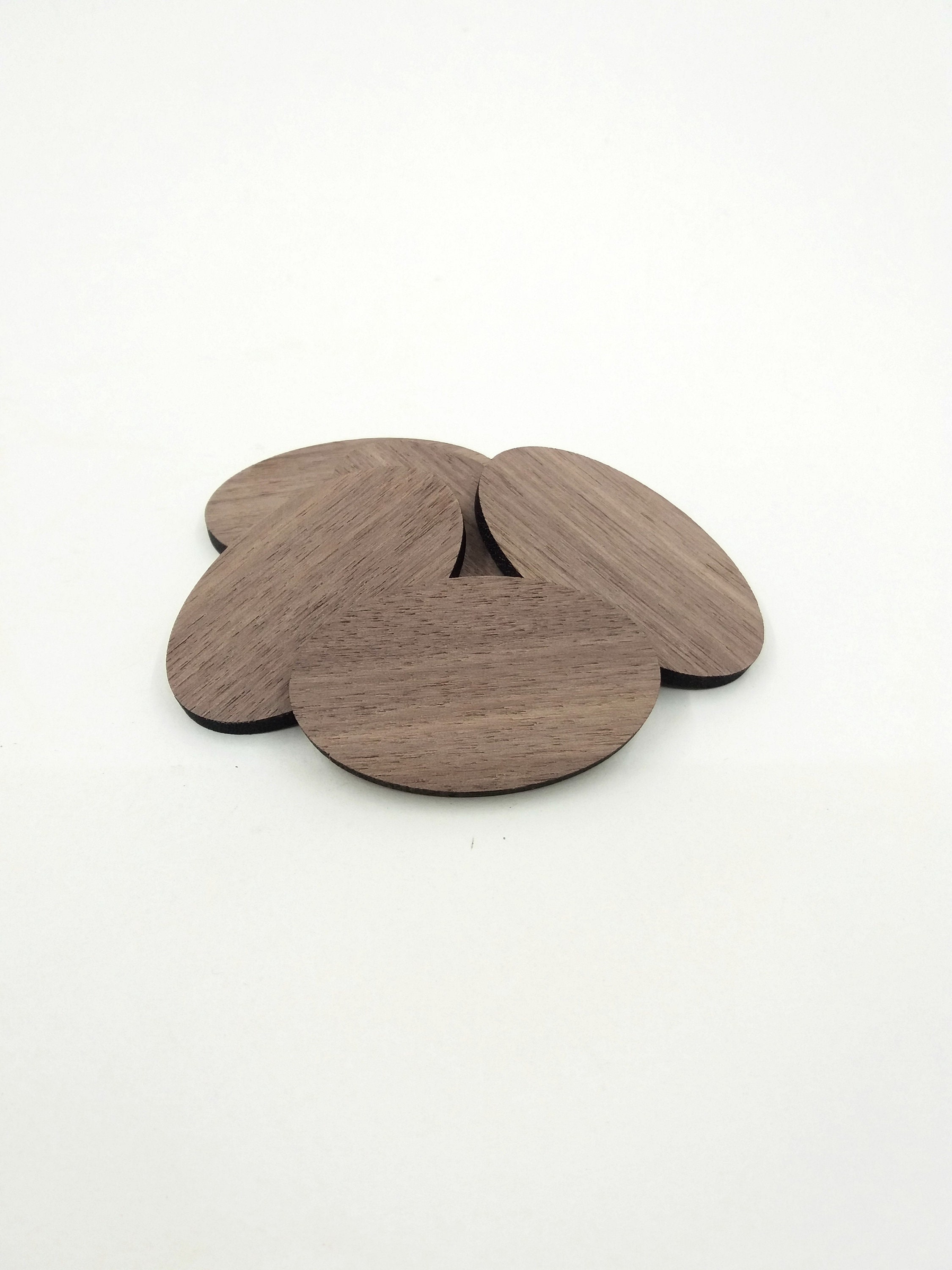 10 Wood Oval, Unfinished Wooden Ovals Wood Pendant, Wooden Oval Blanks ...