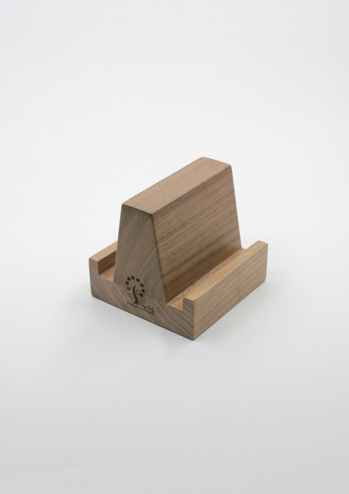 Walnut Wood Phone Holder Wood Phone Stand Wood Cell Phone - Etsy