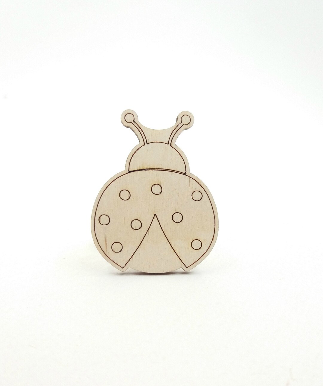 10 Ladybug, Wood Ladybug Shape for Crafts and Decoration, Wooden ...