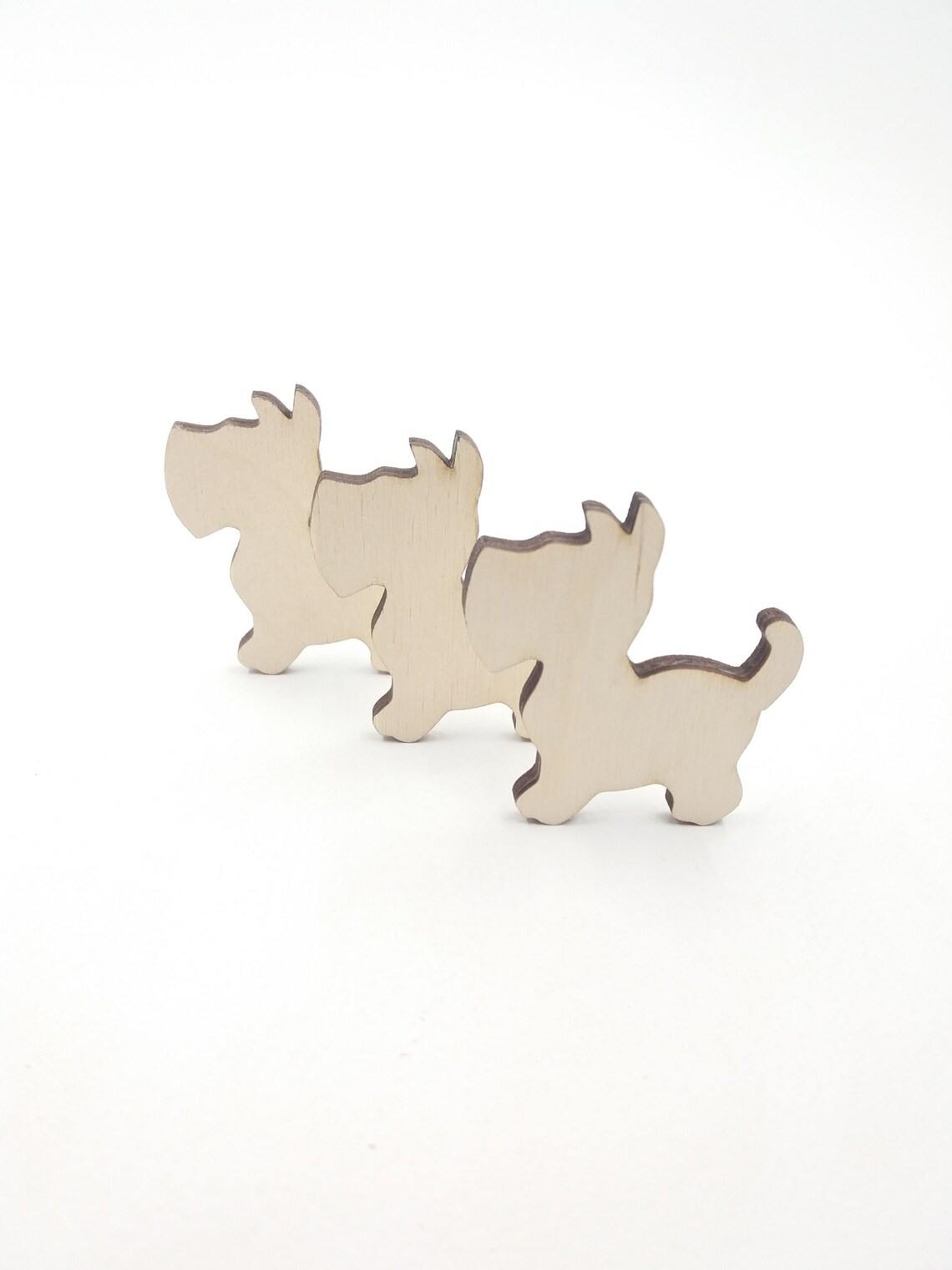 10 Dog Wood Animal Shapes Dog for Crafts Wood Cut Shapes | Etsy