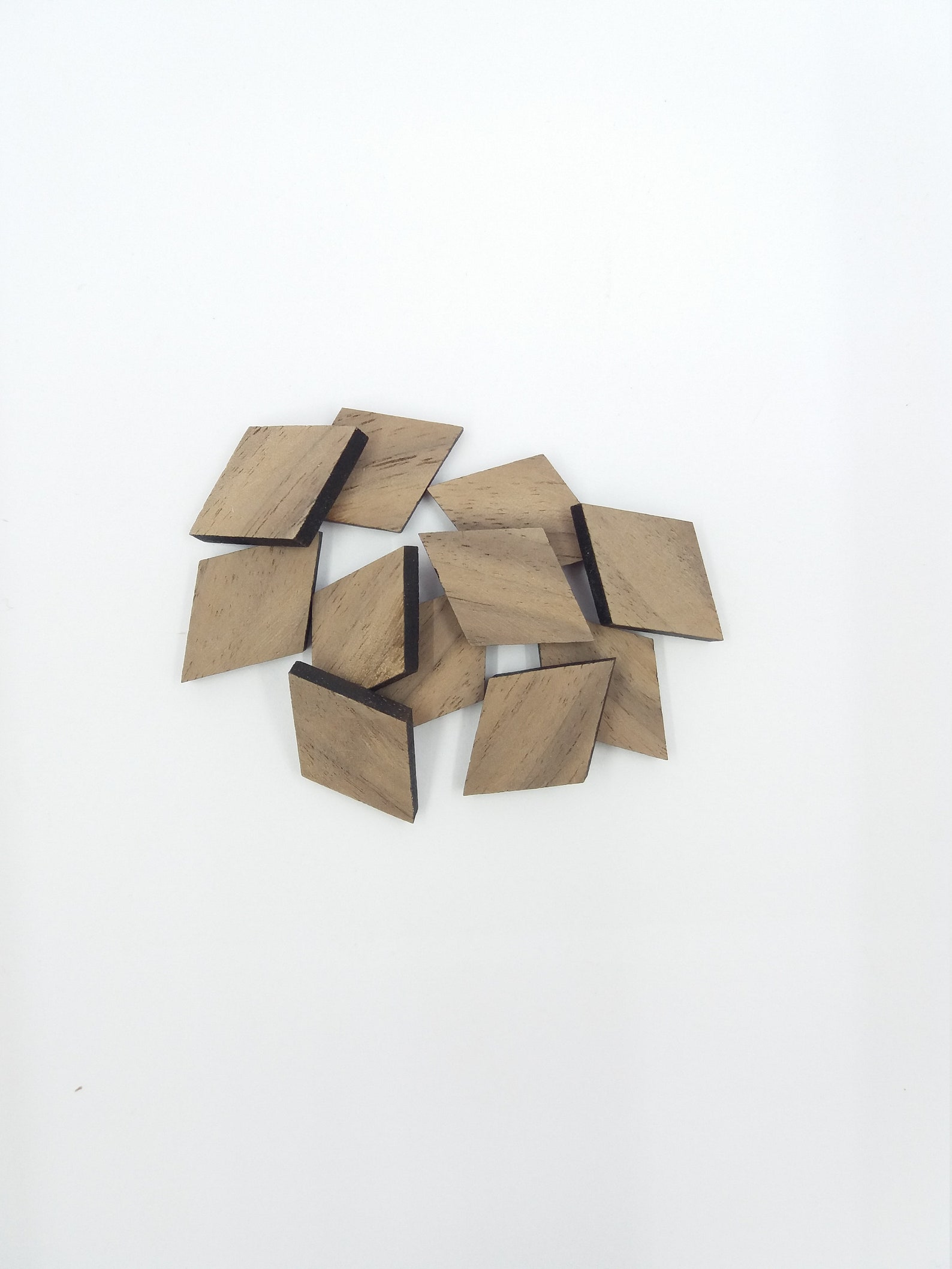 10 Rhombus Laser Cut Natural Wood Shape Wooden Rhombus - Etsy New Zealand