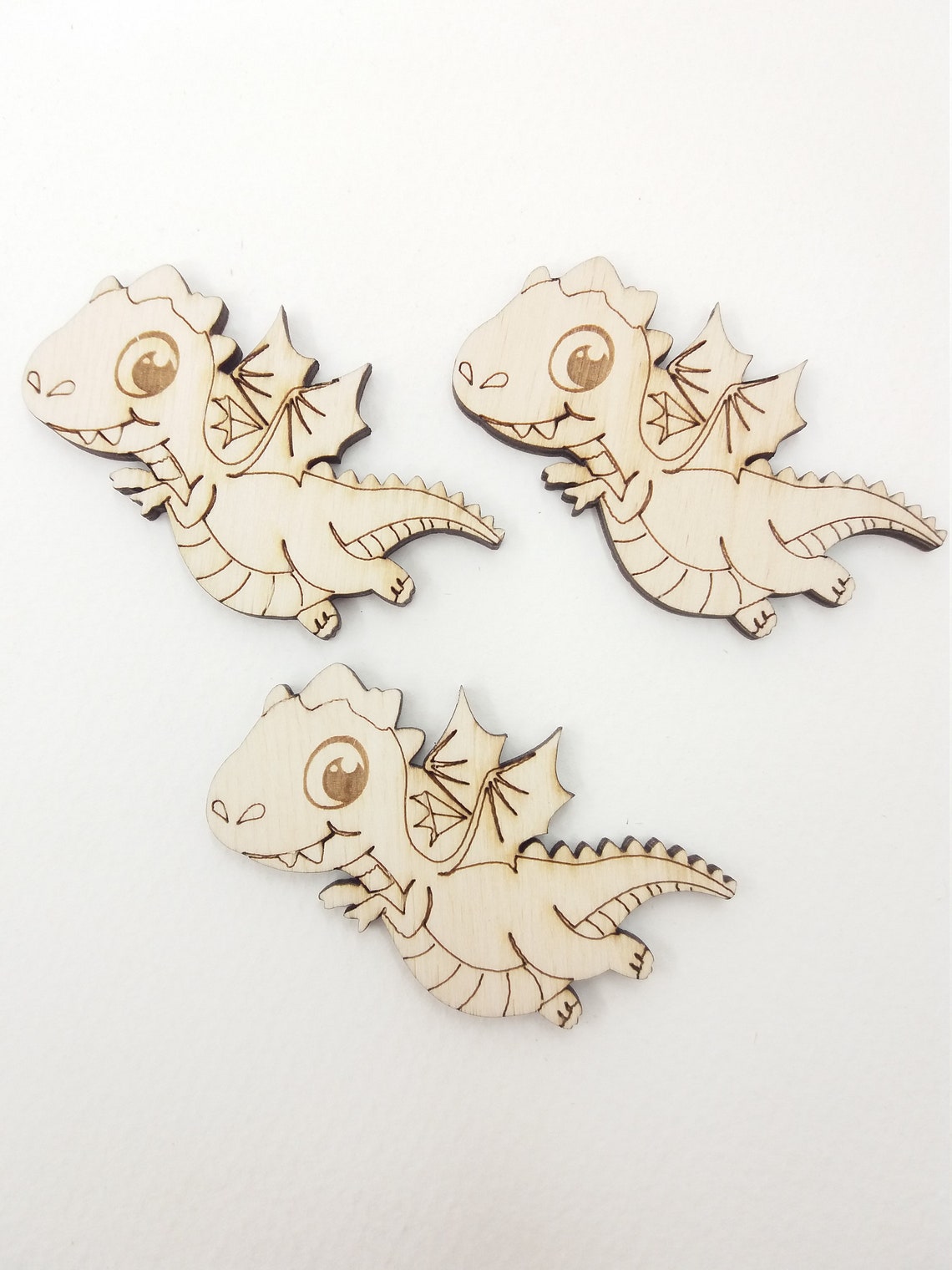 2 Dragon Wood Dragon Cut Out Flying Dragon Wood Shape | Etsy