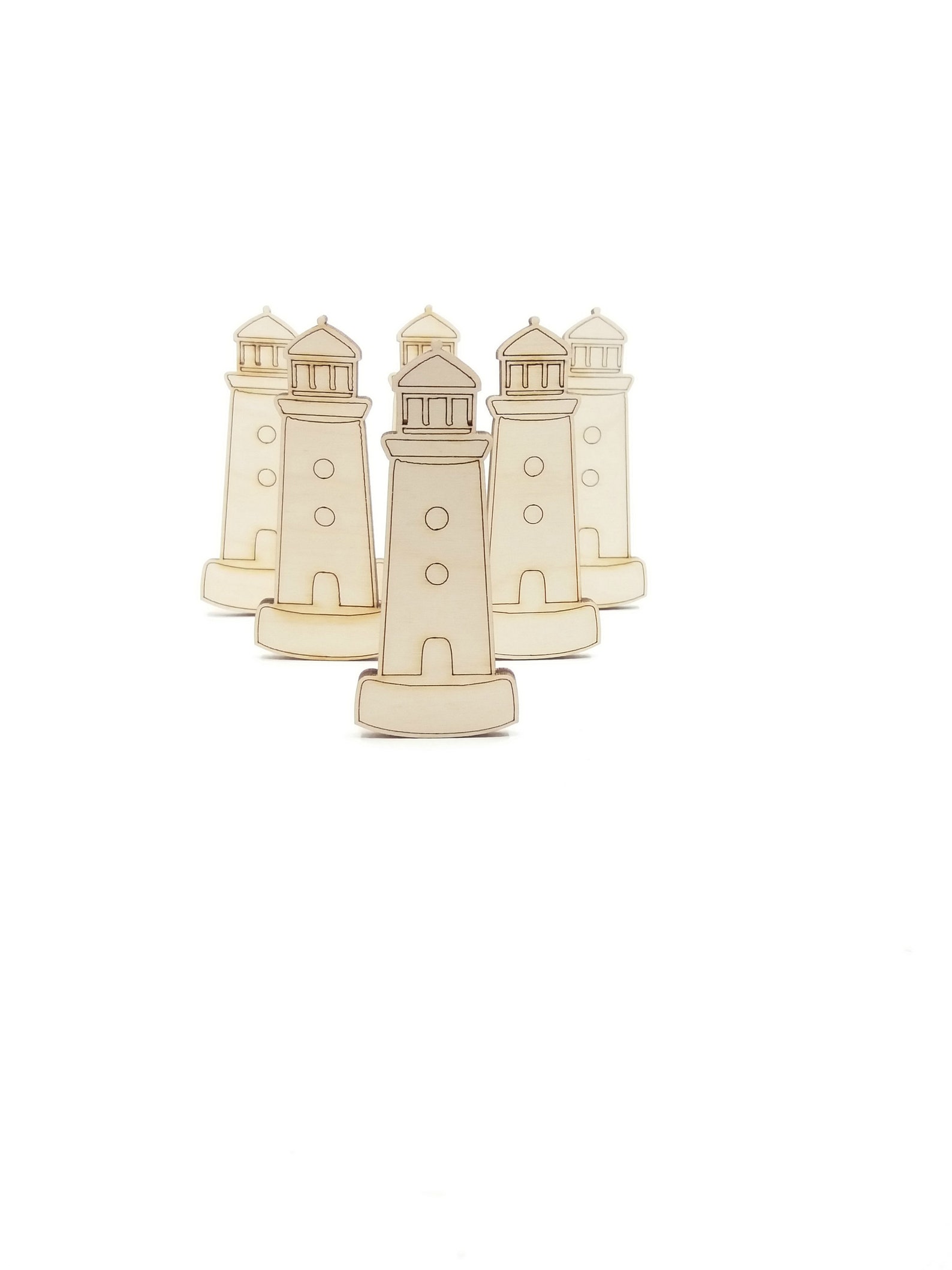 Lighthouse, Wood Lighthouse Shape Cutout, Unfinished Wooden Lighthouse ...