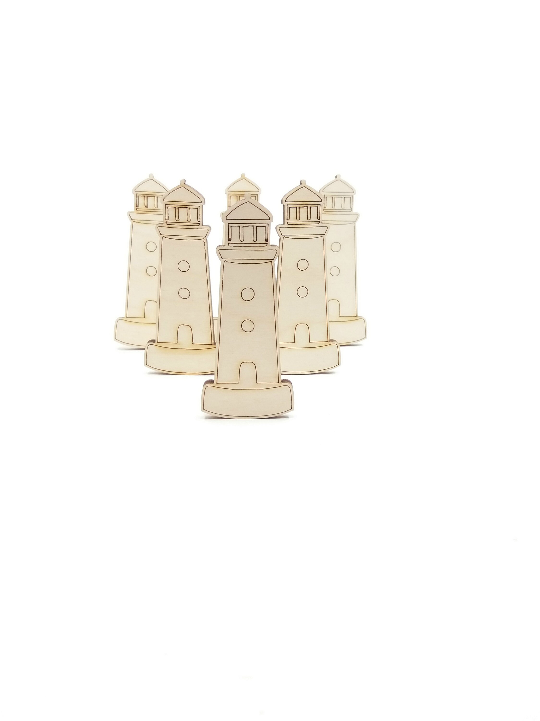 Lighthouse, Wood Lighthouse Shape Cutout, Unfinished Wooden Lighthouse ...