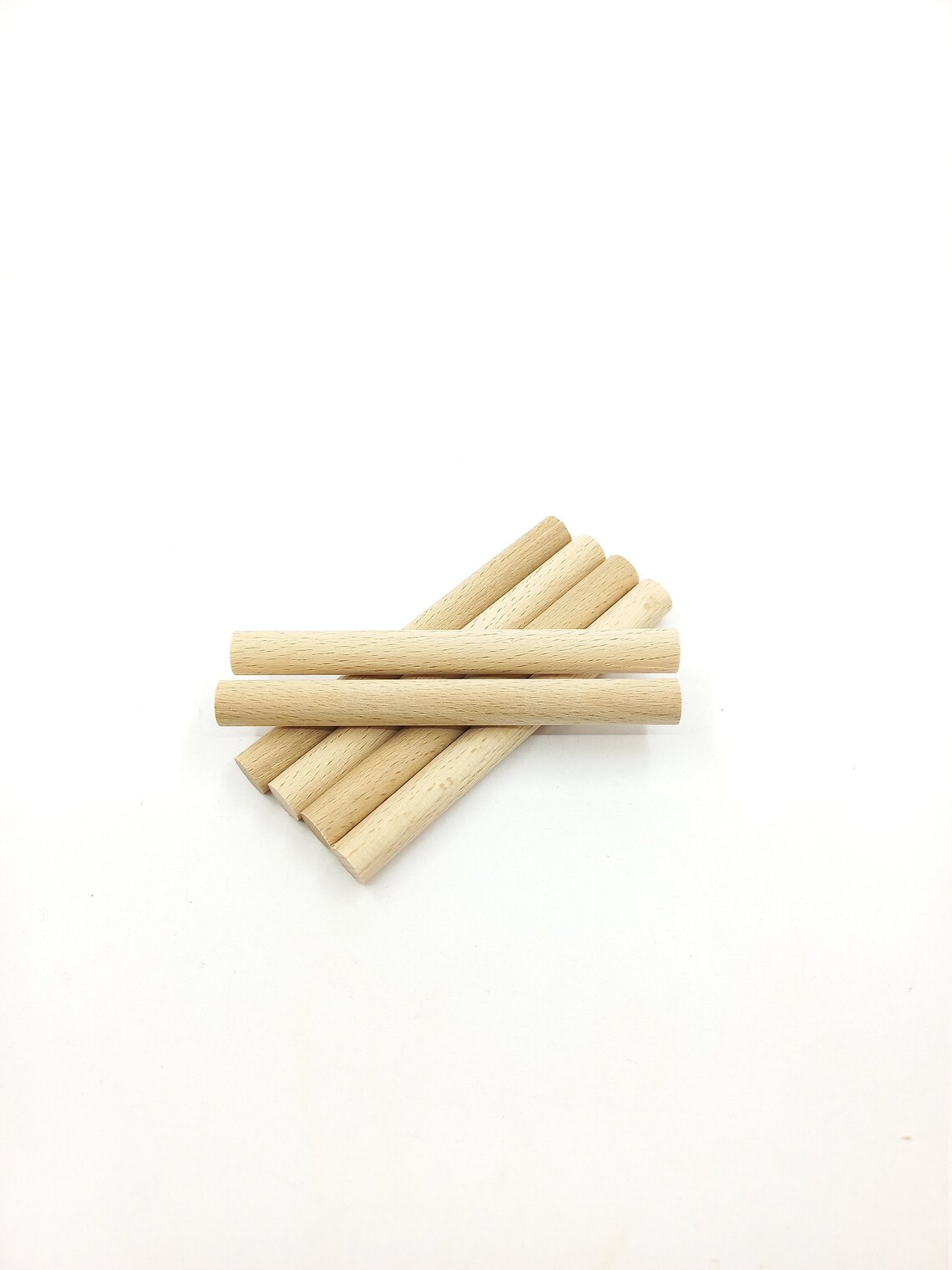 5 Pieces of Wood Thin Sticks 10cm 15cm 20cm Long, Unfinished Natural ...