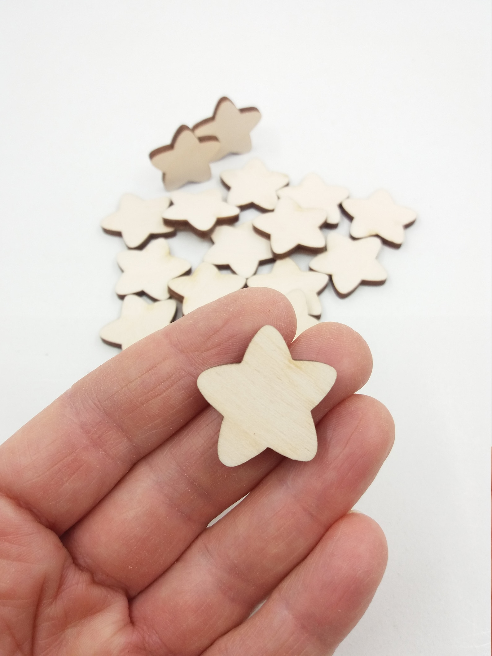 10 Wooden Plywood Stars Laser-cut Craft Supplies Wooden Stars - Etsy