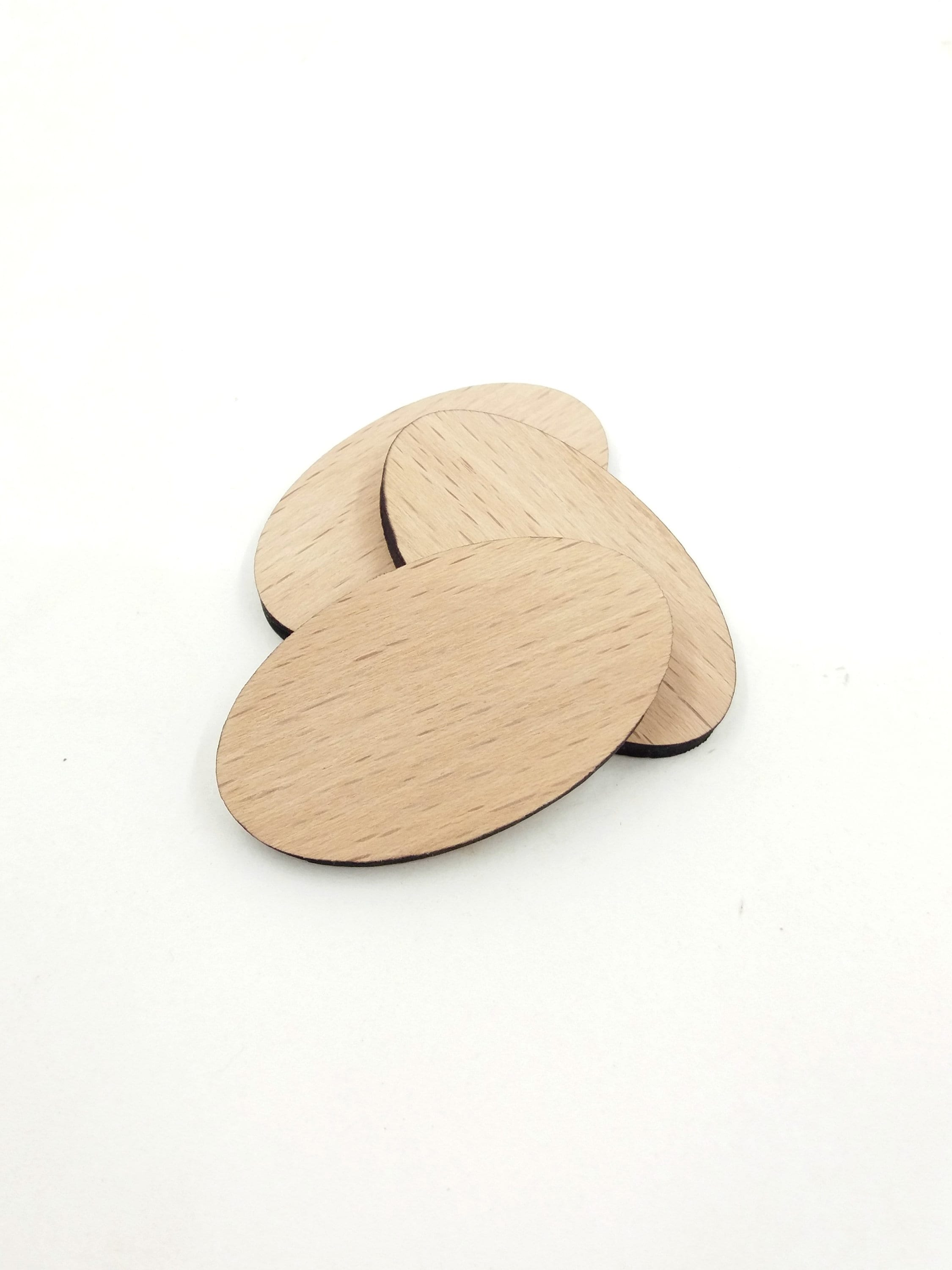10 Unfinished Wood Oval Oval Cutouts for Crafts Oval Wooden | Etsy