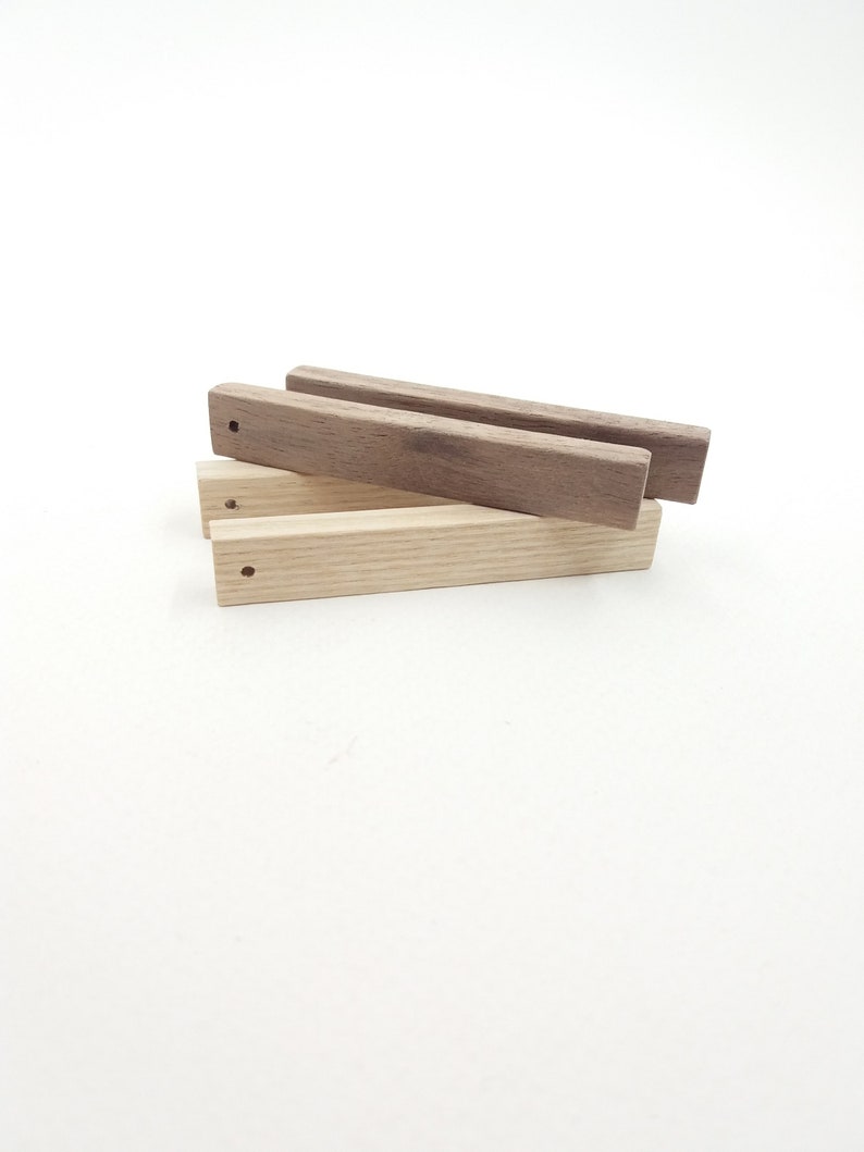 10 Unfinished Wood Rectangle for Wood Crafts Solid Wooden | Etsy