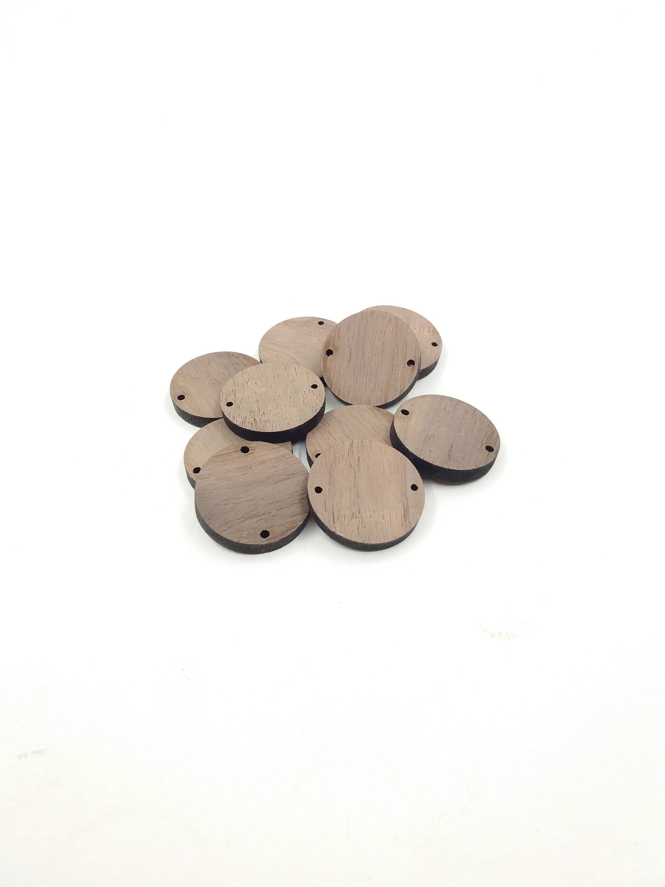 10 Wood Circles 1 Inch, Wood Round Circle Discs, Wooden Circle Cutout ...