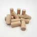 5 Wooden Tubes, Unfinished Wood Tubes, Natural Wooden Tubes, Wood ...