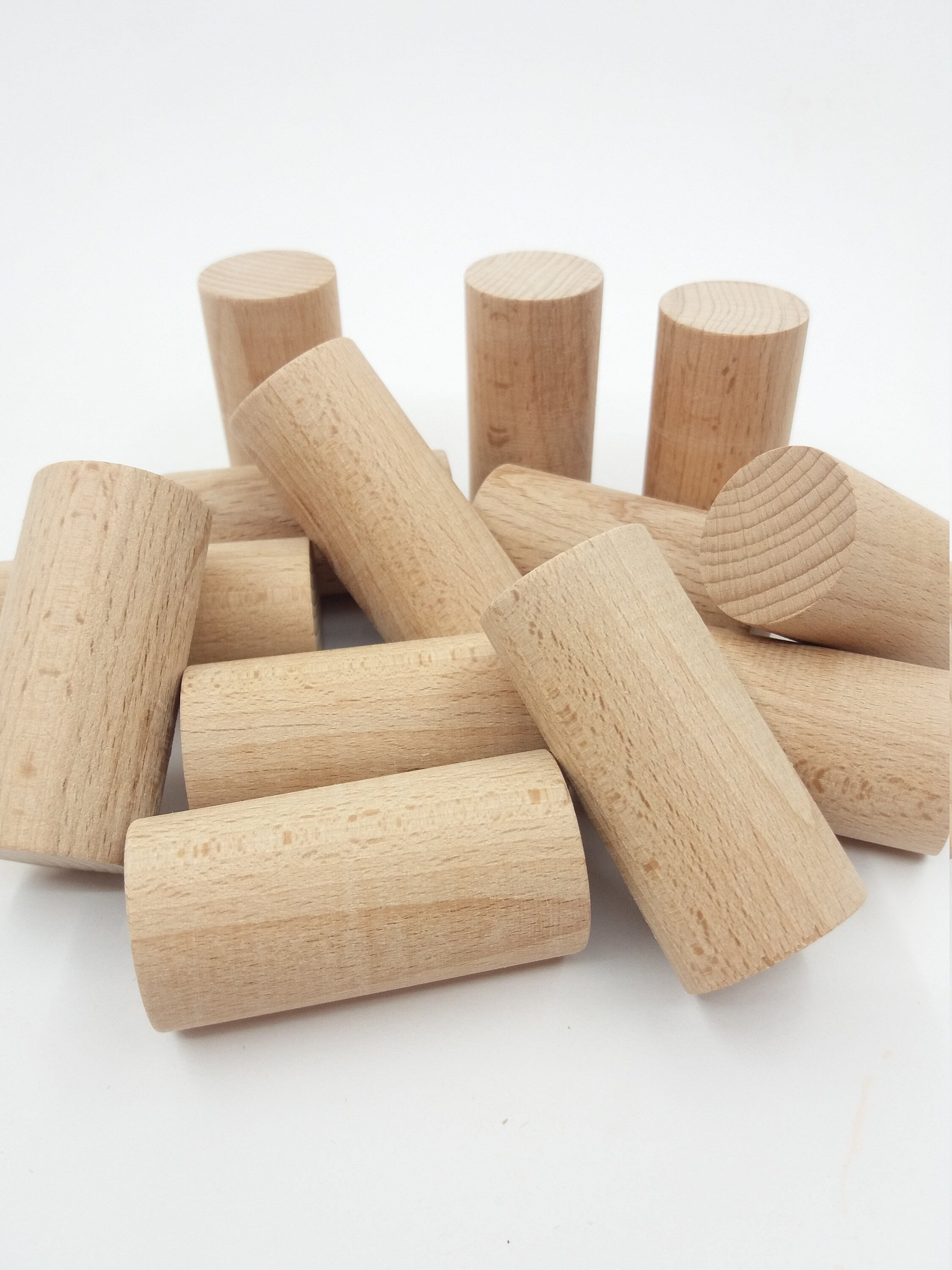 5 Wooden Tubes Unfinished Wood Tubes Natural Wooden Tubes - Etsy