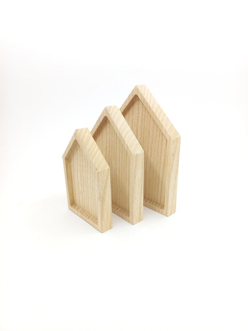 Wood House Craft Blanks, DIY House Decorations, Unfinished Wooden ...