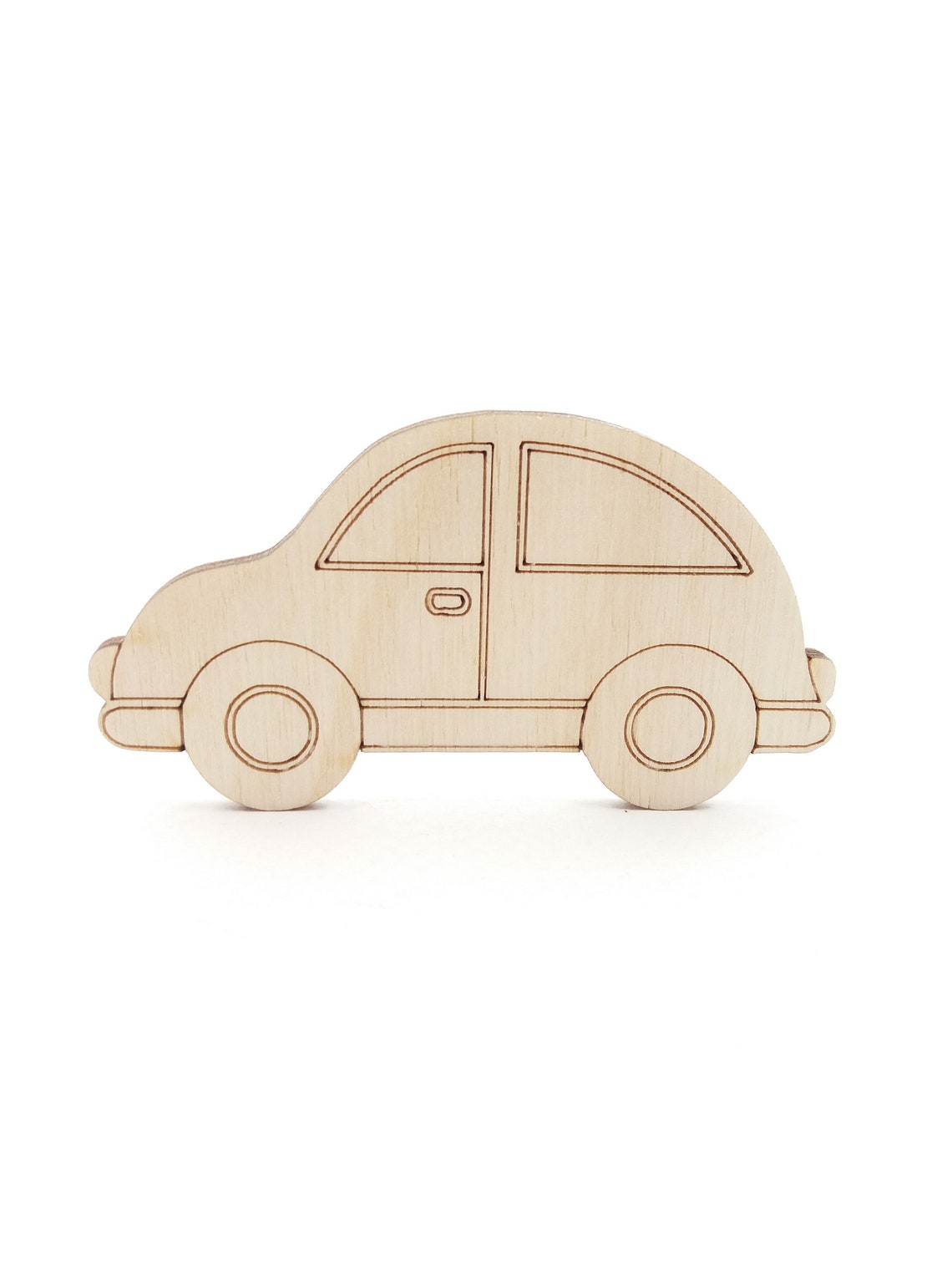 Wood Car Shape Car Laser Cut Out Wooden Shape Craft Supply | Etsy