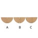 Half Circle Blank, Wood Half Circle, Unfinished Wooden Earring Blanks ...