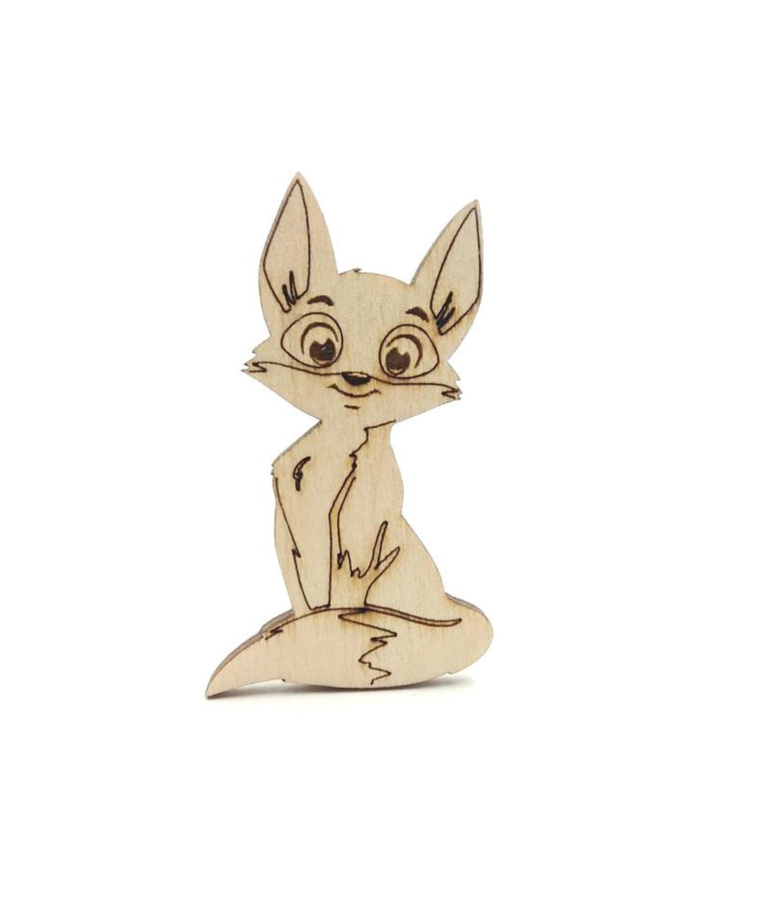 2 Fox Shape Laser Cut Out, Wood Fox Animal Shape, Plywood Shape Fox ...