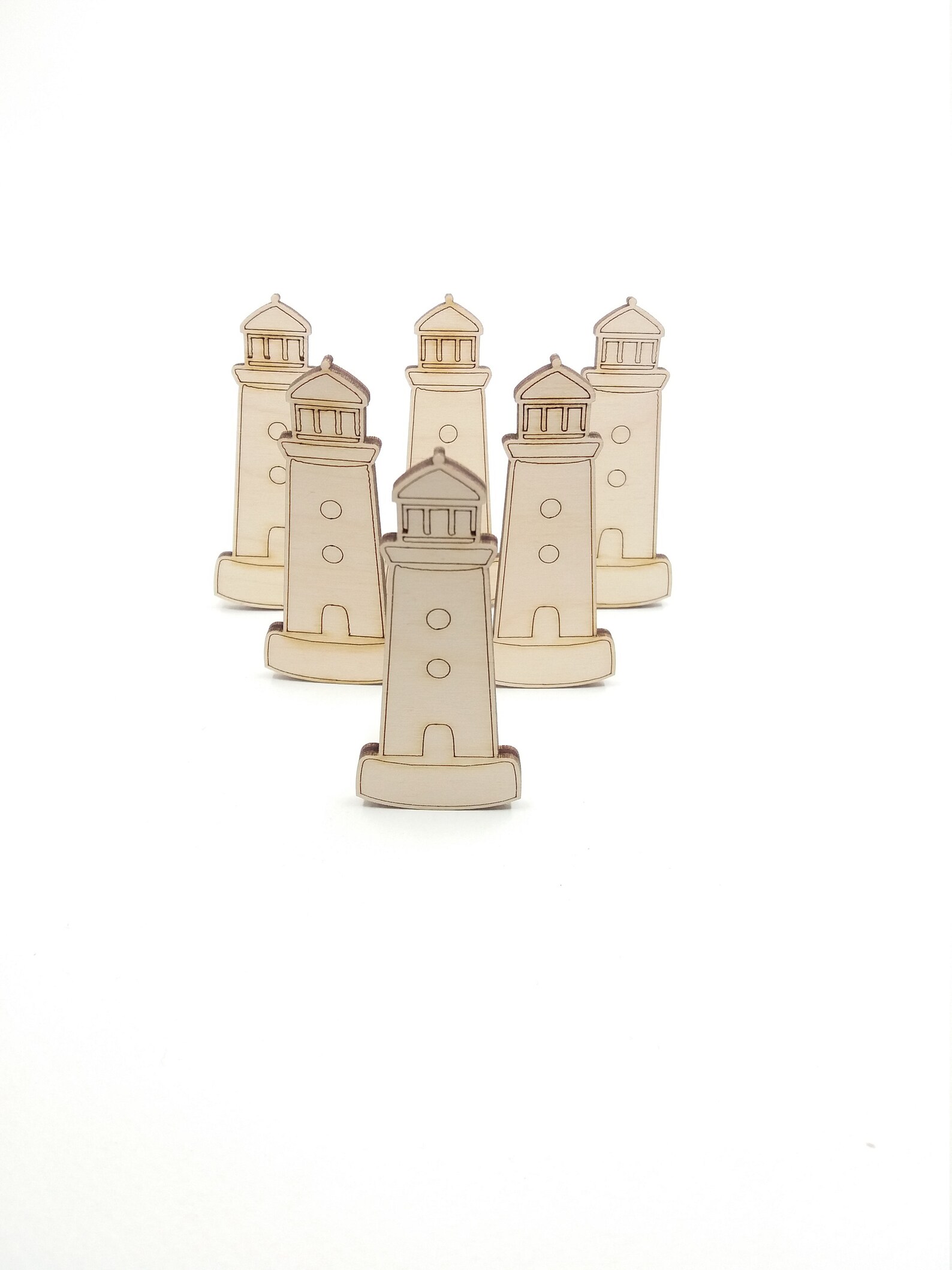 Lighthouse, Wood Lighthouse Shape Cutout, Unfinished Wooden Lighthouse ...