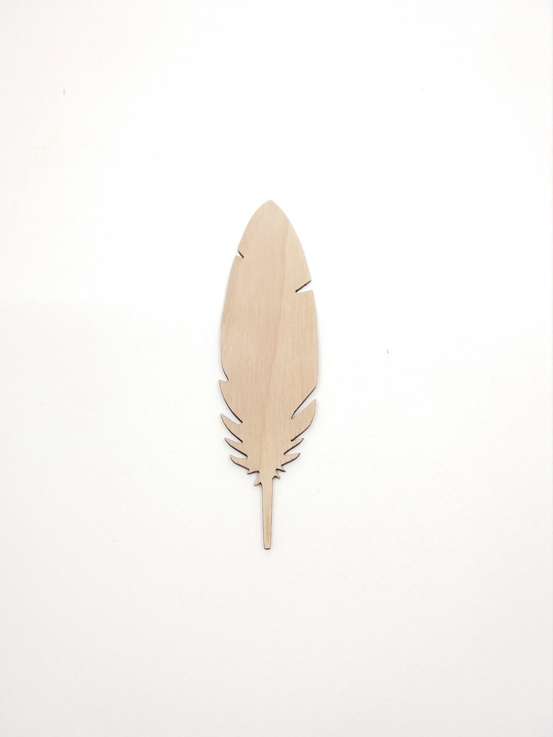 2 Feather Wood Feather Cutout Wood Cut Shapes Feather Decor | Etsy